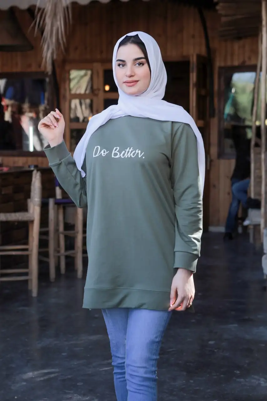 Sweatshirt Do Better – Vert - Faracha